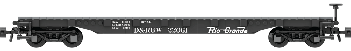 Denver & Rio Grande Decals for the AAR 53' Flat Car – Brick Model ...