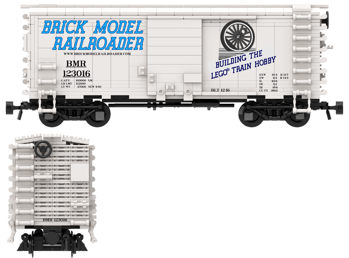 Brick Model Railroader decal set for the Pullman PS-1 40ft Boxcar