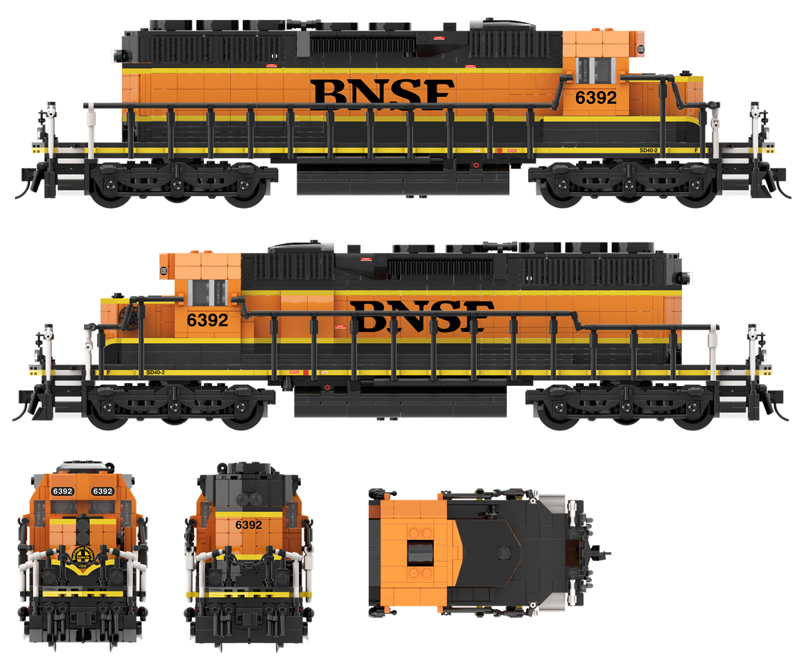 BNSF Heritage 2 Paint Scheme Decals for the SD40-2 – Brick Model Railroader