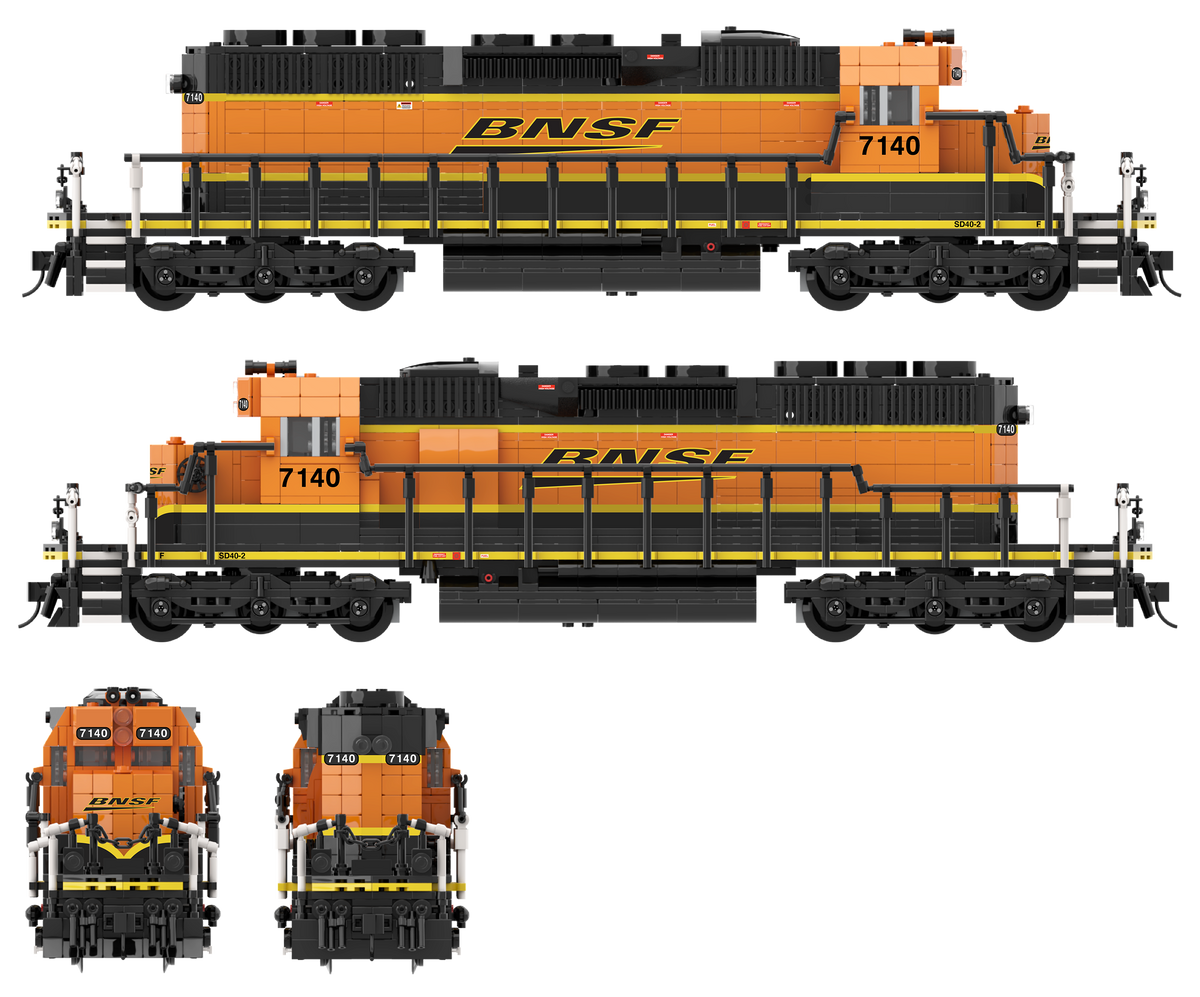 BNSF Heritage 3 Paint Scheme Decals for the SD40-2 – Brick Model Railroader