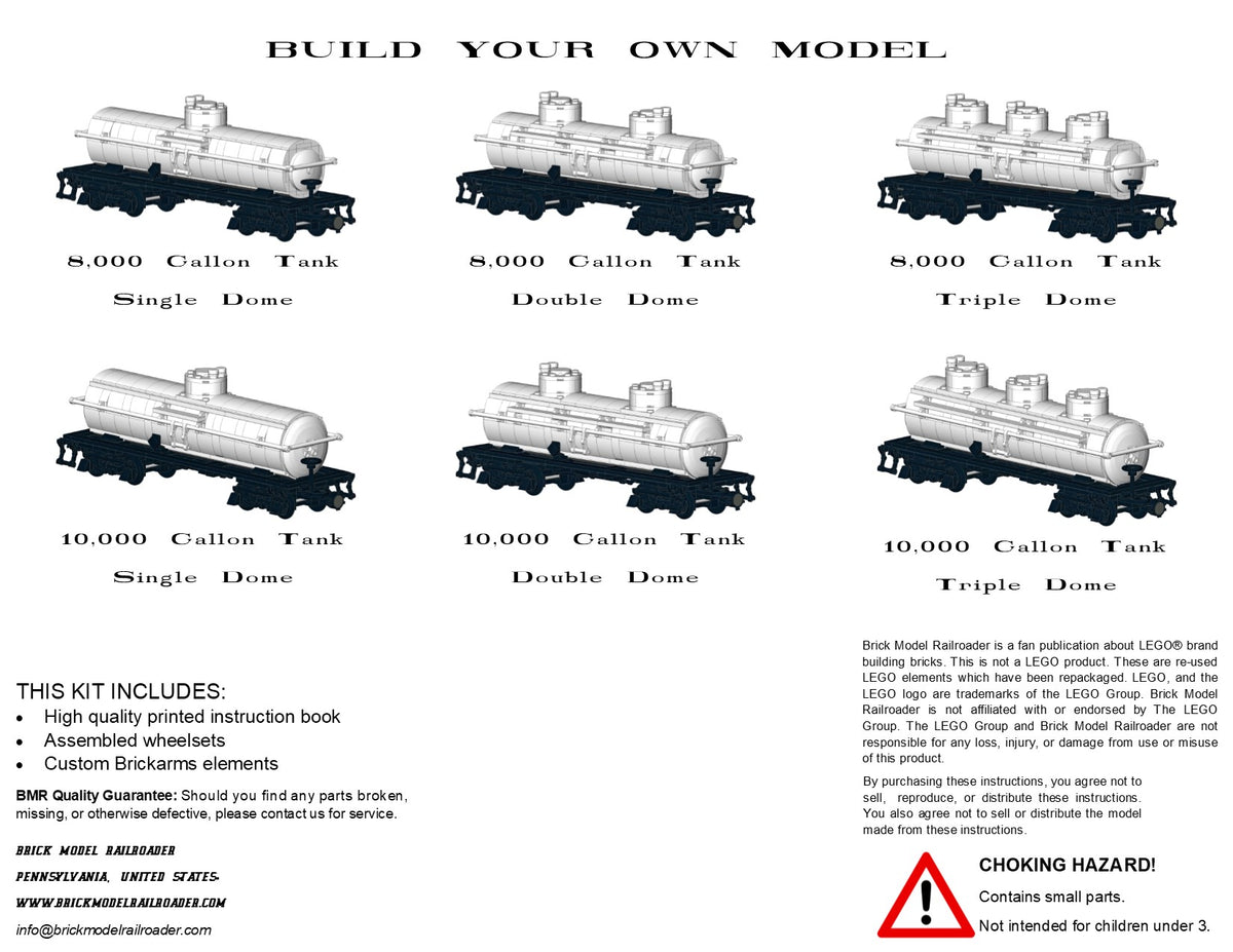 American Car & Foundry Type 27 Tank Car Premium Instructions – Brick ...