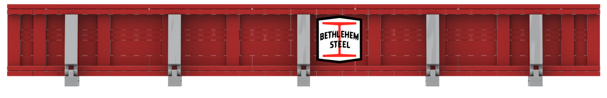 Bethlehem Steel I-Beam Decal Set for the 52'-6" 70 Ton Drop-End Gondol ...