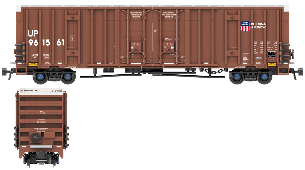 Union Pacific Decals for the Gunderson 60' High Cube Boxcar – Brick ...