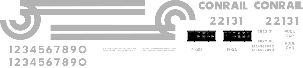 Conrail Decals for the ICC Extended Vision Caboose – Brick Model Railroader