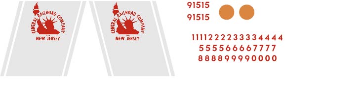 Central New Jersey "Coast Guard Scheme" Decals for the Northeastern Ca ...