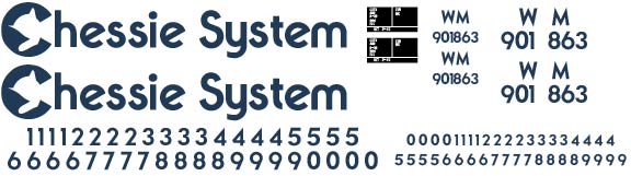 Western Maryland "Chessie System" Decals for the Northeastern Caboose ...