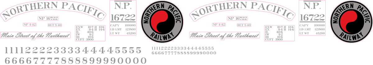 Northern Pacific "Main Street" Decals for the Pullman PS-1 Boxcar ...