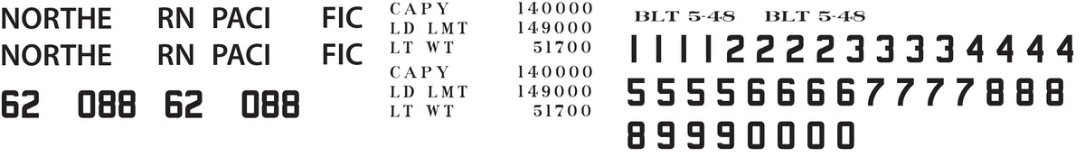 Northern Pacific Decals for the AAR 53' Flat Car – Brick Model Railroader