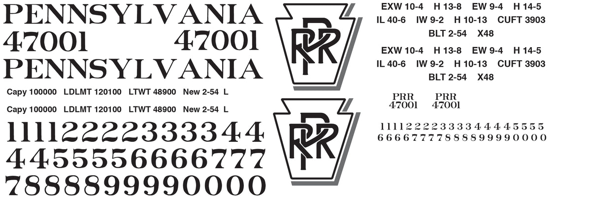 Pennsylvania RR Decals for the Pullman PS-1 Boxcar – Brick Model Railroader