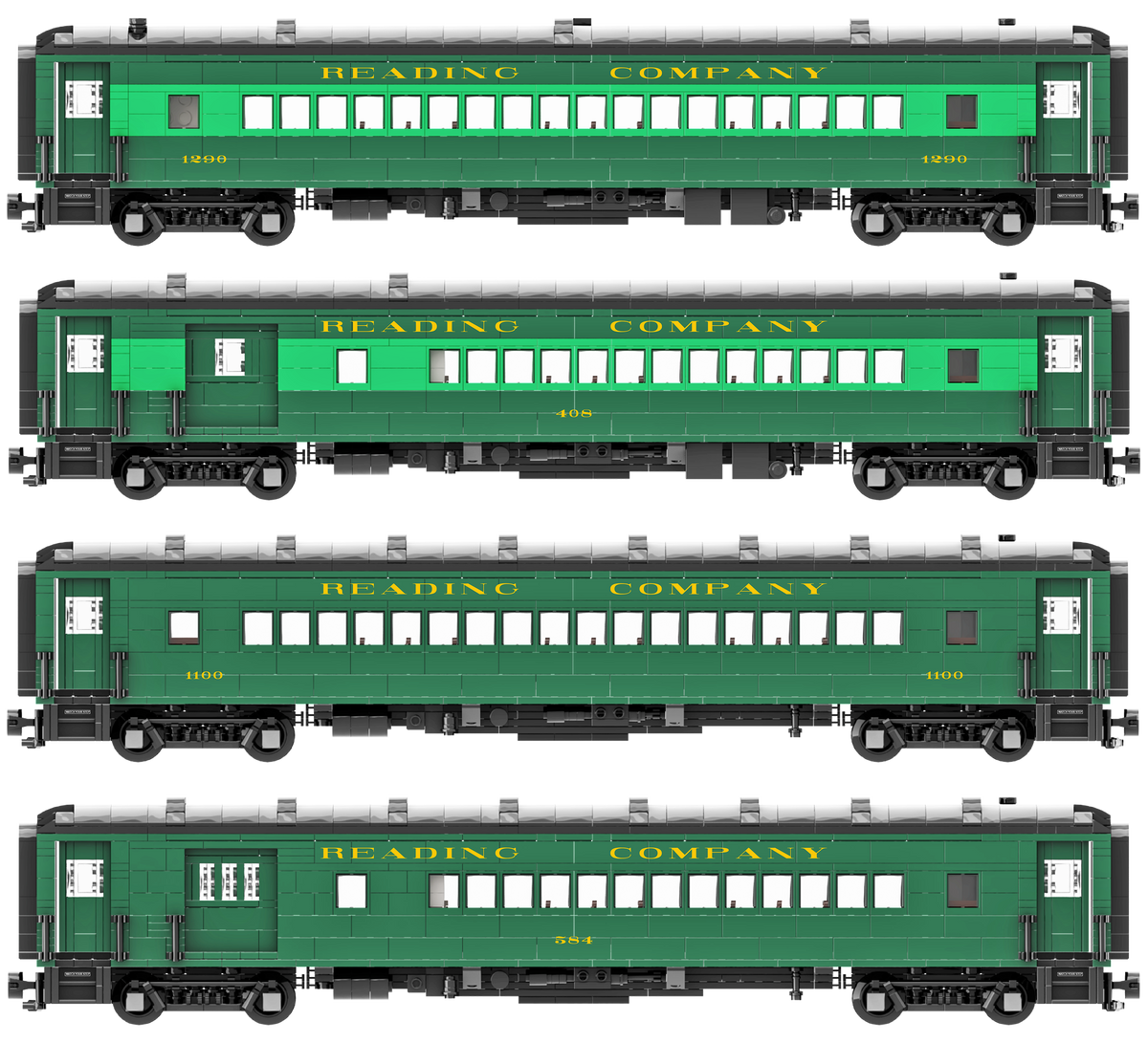 Reading Arch Roof Coach and Combine Decal Set – Brick Model Railroader