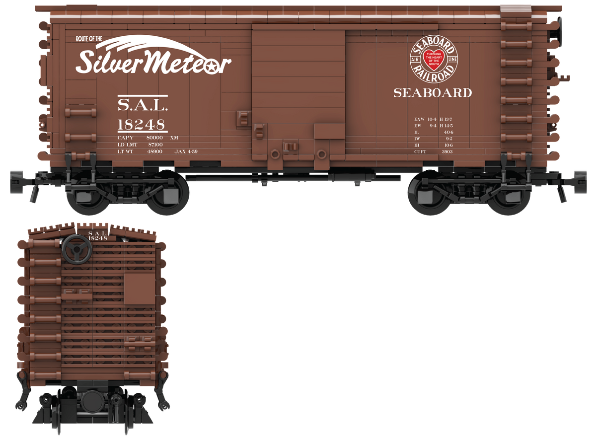 Seaboard "Silver Meteor" Decals for the Pullman PS-1 Boxcar – Brick ...