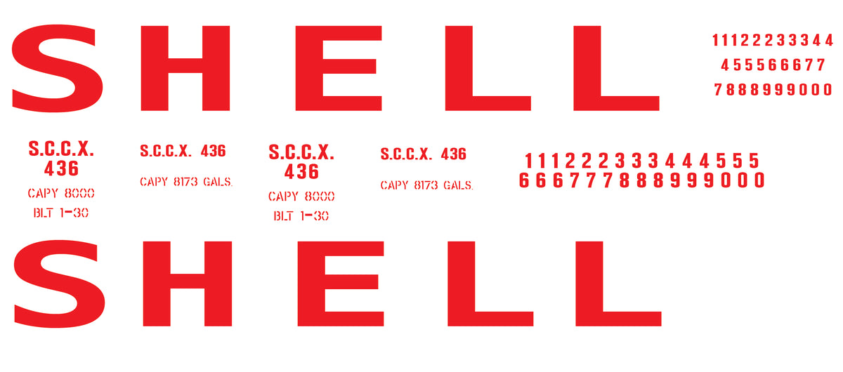 SHELL Decals for the ACF Type 27 Tank Car – Brick Model Railroader